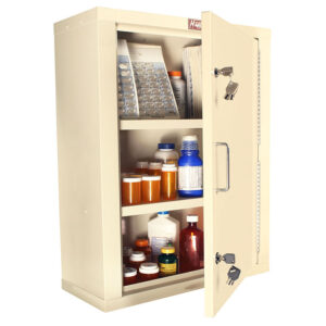 Large Narcotics Cabinet, Double Locking Outer Door, NC30D24-ST2 - Harloff