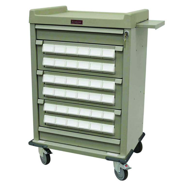 AL294BOX - Aluminum Unit Dose Medication Box Cart - Harloff