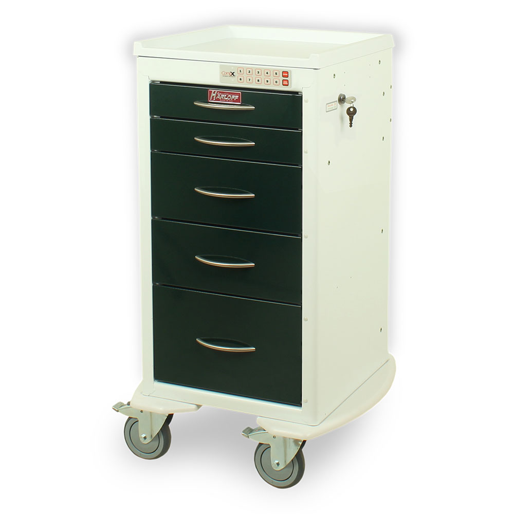 M-Series Mini Width Medical Carts, MDS18 - Harloff