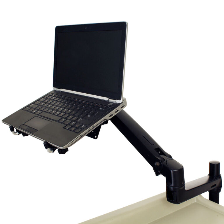 Medical Cart Laptop Mount with Fully Articulating Adjustable Arm, LTP ...