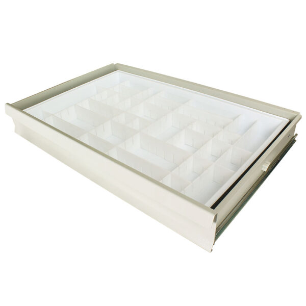 Insert Tray with Adjustable Plastic Dividers for Medication Carts ...