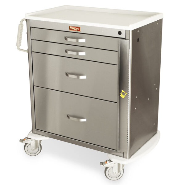 M-Series Stainless Steel Crash Cart, Medium Height, Standard Width ...