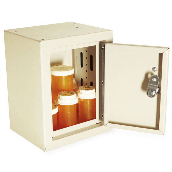 Mini Narcotics Cabinet, Single Locking Outer Door, NC09B07-ST1 - Harloff